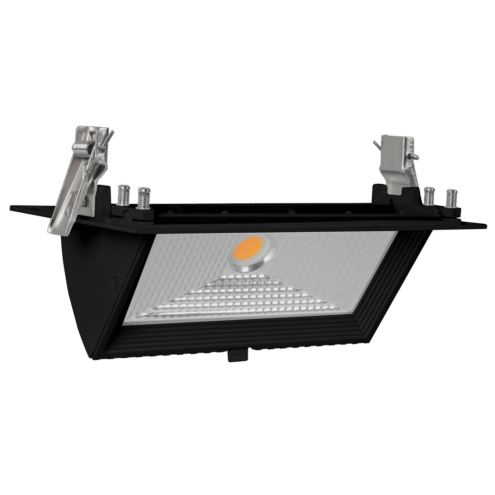 Occhio 90°, Black, 3000k, 6000lm, CRI>80, Recessed Fixture-Wieland 5C